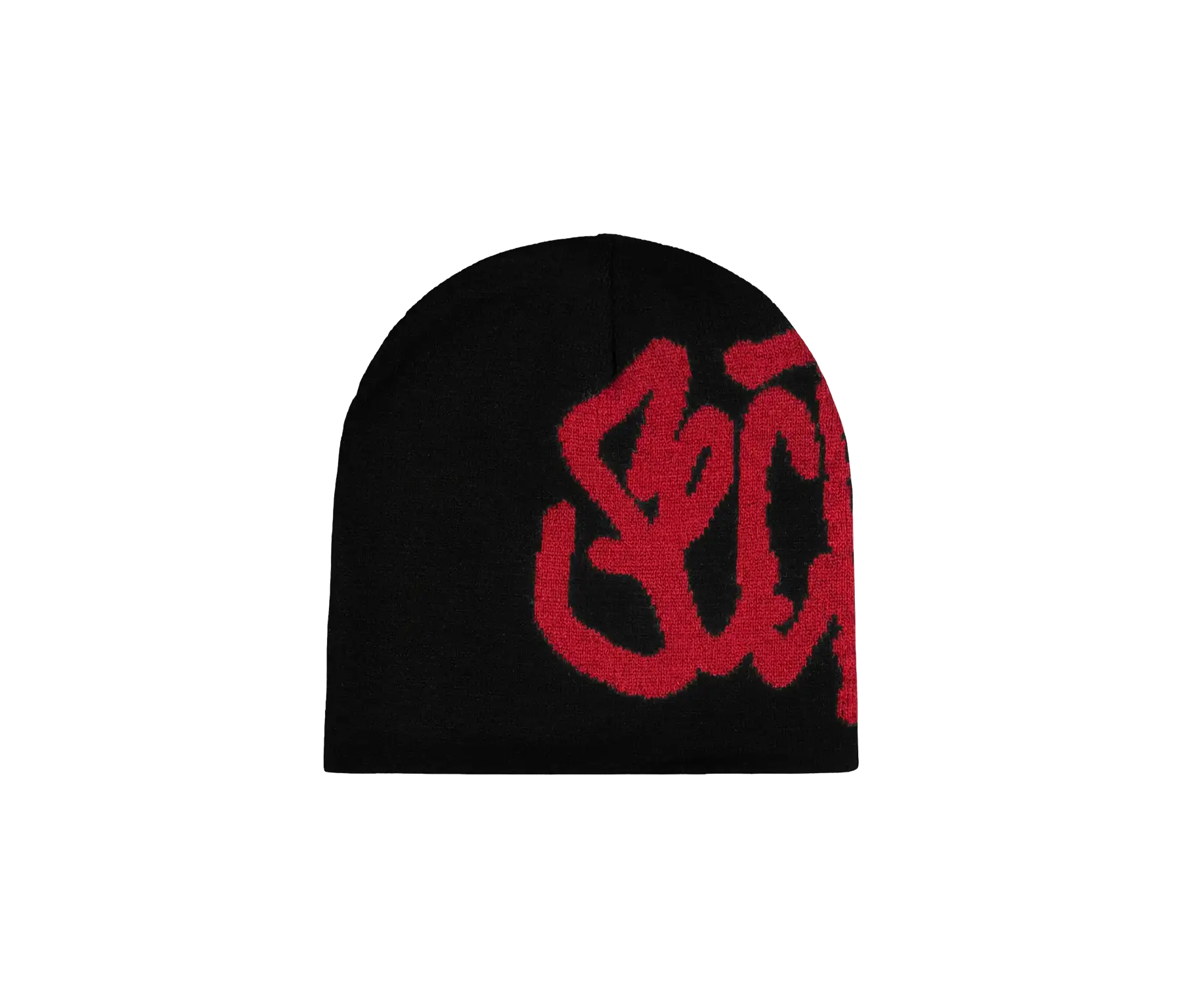 SCRIPT BEANIE (BLACK/DEEP RED) – sctn.cz